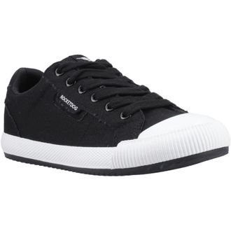 Rocket Dog Cheery Niedrige Baumwoll-Damen Sneaker Schwarz