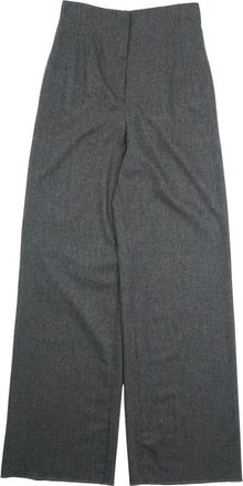 Emporio Armani Femme, Pantalons, Gris, Taille: 40 FR Wide Pantalons