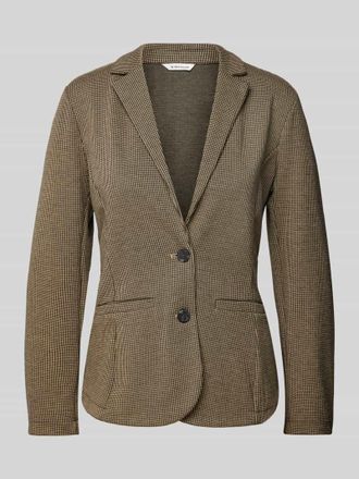Tom Tailor Taillierter Blazer in Jacquard-Qualit&auml;t mit 2-Knopf-Verschluss