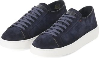 Santoni Homme, Chaussures, Bleu, Taille: 41 1/2 EU Baskets
