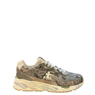 Premiata Femme, Chaussures, Beige, Taille: 38 EU Mased Baskets