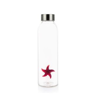 Balvi Wasserflasche Starfish 0,5 l Mit Antitropf-Verschluss aus Edelstahl Ideal f&uuml;r auf Nachttisch od
