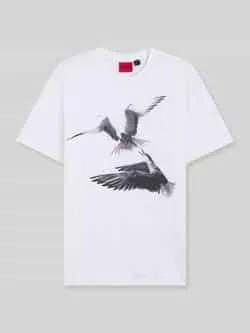 HUGO BOSS Regular Fit T-Shirt aus reiner Baumwolle