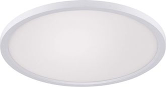 Leuchten Direkt LED Deckenleuchte FLAT, weiss, 1xLED-Board/20W/2700-5000K, Innenleuchte, IP20, dimmbar, Funk-FB, CCT, Memoryfunktion, rund, 15571-16
