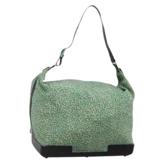 Bottega Veneta Pre-owned Nylon Schultertasche - - Pre-owned - Damen - Gr&uuml;n - ONE SIZE