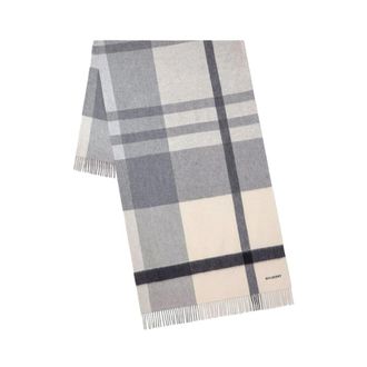 Mulberry Grober Karomuster Merino-Wollschal - - Accessories - Damen - Grau - ONE SIZE
