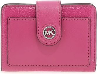 Michael Kors 32H3S0KD5L-542 SM TAB COMPACT PCKT WLLT Women WILD BERRY Size One Size