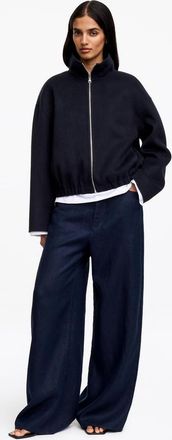 Arket Doubleface-Overshirt Aus Wollmischung -Blau