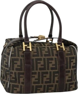 Fendi Sac &agrave; main Pre-owned en toile Zucca - Femme - Pre-owned - Brun - Taille: ONE Size