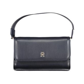 Tommy Hilfiger Schulterhandtasche mit Logo - - Bags - Damen - Blau - ONE SIZE