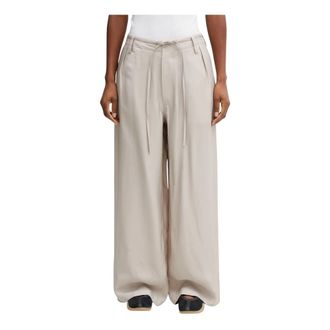 Yohji Yamamoto W UT WL PNT Hose - - Trousers - Damen - Beige - XS