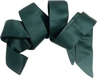 Maya Womens Belt Ladies Satin Sash Waist Tie Ribbon Bow Accessory for Bridesmaids Bridal Wedding Prom Evening Occasion Ceinture, Emerald Green, L-XL De Las