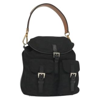 Prada Pre-owned Nylon Bucket Bag - - Pre-owned - Damen - Schwarzk - ONE SIZE