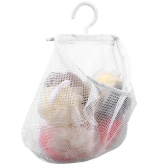 BESPORTBLE jojofuny Multifunktionaler Mesh aufbewahrungsbeutel mit Drehbarem Haken Waschbarer W&auml;scheklammerkorb f&uuml;r Garten Bad K&uuml;che und Obsthalter Langlebiger N