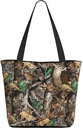 AOOEDM Sac &agrave; provisions pour femme arbre et cerf 33 x 28 x 19 cm. Le cadeau parfait pour la Saint-Valentin. Cest de la Saint-Valentin pour maman, fille, &eacute;pou