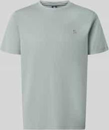 Lerros T-Shirt mit Rundhalsausschnitt und Logo-Stitching