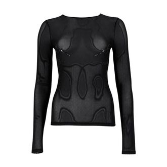 Jean Paul Gaultier Long Sleeve Tops - - Tops - Damen - Schwarzk - L