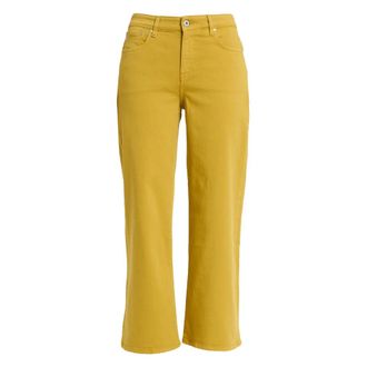 AG - Adriano Goldschmied Saige Wide Leg Crop - - Trousers - Damen - Gelb - W27