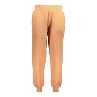 Calvin Klein Sportliche Orange Damen Hose mit Stickerei - - Trousers - Damen - Orange - XS