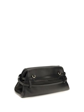 Moschino Womens Handbag Nappa Black Leather Shoulder Bags