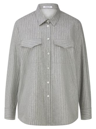 Peter Hahn Bluse Peter Hahn grau