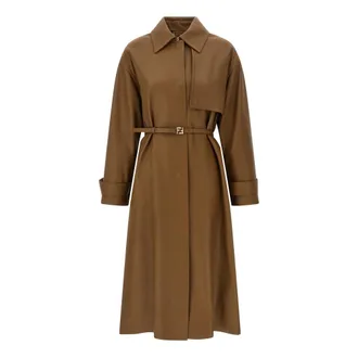 Fendi Damen, M&auml;ntel, Braun, XSGr&ouml;&szlig;e
