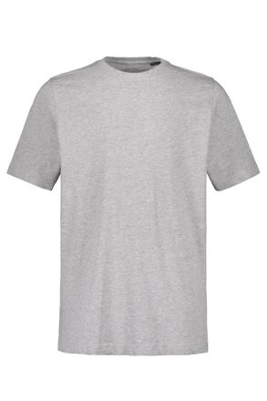 JP1880 Herren L-8XL bis 8XL, T-Shirt, JP1880-Motiv auf der Brust, Basic-Shirt, Rundhalsausschnitt, Reine Baumwolle, grau Melange 5XL 702558123-5XL