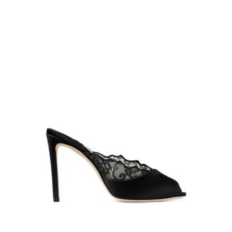 Jimmy Choo London Femme, Chaussures, Noir, Taille: 37 1/2 EU Brigitte Mule 100