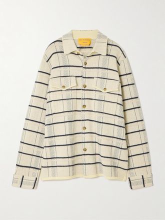 Guest In Residence Hemd Aus Kariertem Kaschmir - Gr&uuml;n