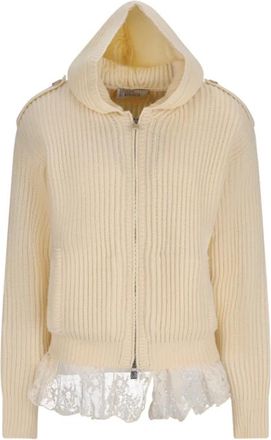 Giuseppe Di Morabito Zip-through en maille - Femme - Sweatshirts et sweats &agrave; capuche - Beige - Taille: 38 FR