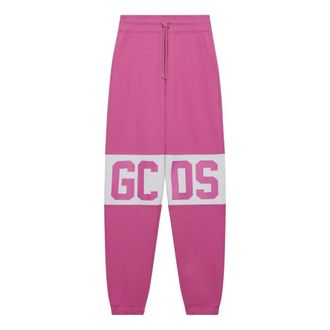 GCDS Gcds - Band Logo Pantalons de surv&ecirc;tement - Femme - Pantalons - Rose - Taille: 36 FR