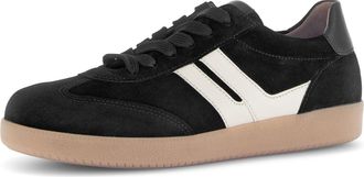 Gabor Damen Low-Top Sneaker, Frauen Halbschuhe,Best Fitting,Freizeitschuhe,Turnschuhe,Laufschuhe,schnürschuhe,schw/Panna(So.natu,44 EU / 9.5 UK