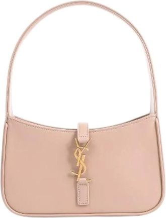 Saint Laurent Sac Hobo Mini Le 5 a 7 Pr&eacute;-appartenance - Femme - Pre-owned - Rose - Taille: ONE Size