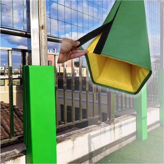 Generic Basketball Pfostenpolster Polsterung for Au&szlig;enpfosten, Weiche Schaumstoffpolsterung, 1,8 M, Pfostenschutz, Umschlie&szlig;t Quadratische S&auml;ulen(Green,10.5x1