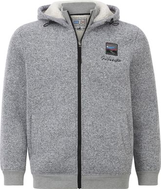 Jan Vanderstorm Herren Strickfleecejacke Norvid grau, 2XL (XXL) - 60/62
