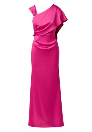 Adrianna Papell Abendkleid Satin Crepe Draped Gown Classic, elegant and sculptural satin gown