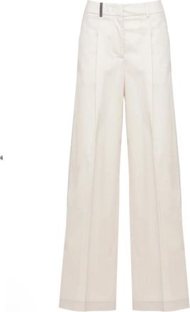 PESERICO Femme, Pantalons, Beige, Taille: 40 FR Wide Pantalons