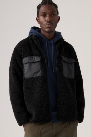 Levi's Veste Sherpa Campo - Homme - Noir / Jet Black - 2XL