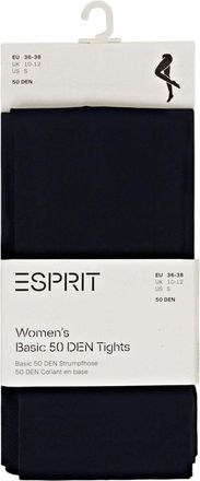 Esprit Damen Strumpfhose 50 DEN W Ti halb-blickdicht einfarbig 1 Stück, Blau Marine 6120-O, 36-38