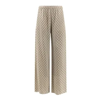 Gucci GG Seidenhose - - Trousers - Damen - Beige - S