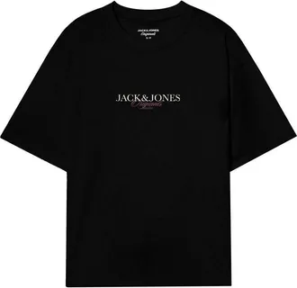 Jack & Jones T-Shirt 4er Pack JORBILLYBURG Tee SS Crew Neck mit Markenschriftzug auf der Vorderseite