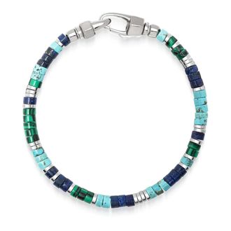 Nialaya Homme, Accessoires, Gris, Taille: 2XL Riviera Ocean Heishi Bracelet
