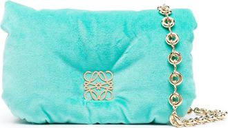 Loewe mini sac porté épaule Goya - Bleu