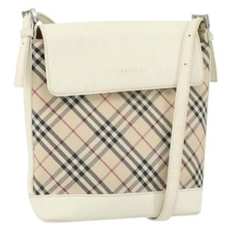 Burberry Sac bandouli&egrave;re en toile Pre-owned - Femme - Pre-owned - Beige - Taille: ONE Size