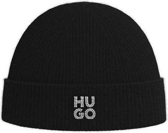 HUGO BOSS Hugo Sillo_Hat 10274262 01 Chapeau, Noir, Taille Unique Femmes