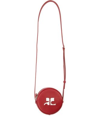Courrèges sac rond Reedition Circle en cuir - Rouge