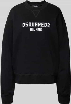 Dsquared2 Oversized Sweatshirt mit Label-Print