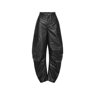 Rotate Lederhose - - Trousers - Damen - Schwarzk - XS