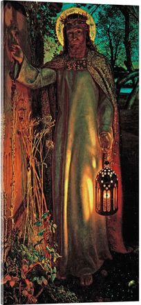 Posterlounge Das Licht der Welt Acrylglasbild von William Holman Hunt 50 x 100 cm Wandbilder Wanddeko