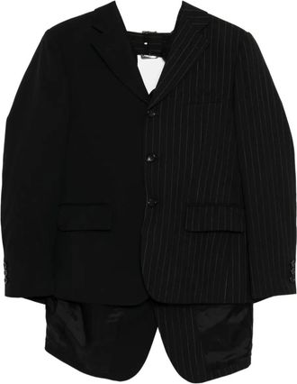 Comme Des Garçons blazer à design asymétrique - Noir